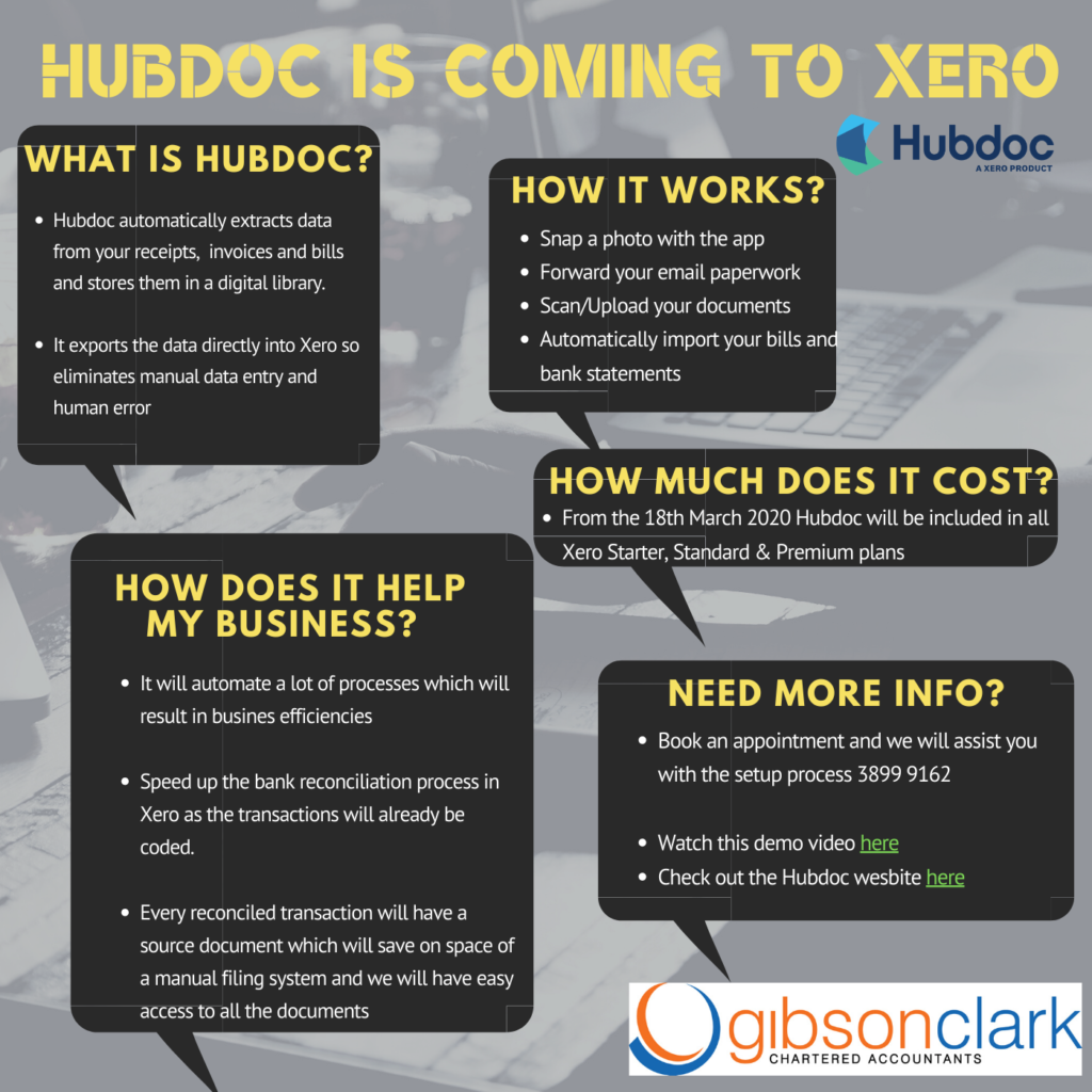 Gibson Clark Hubdoc and Xero - Gibson Clark